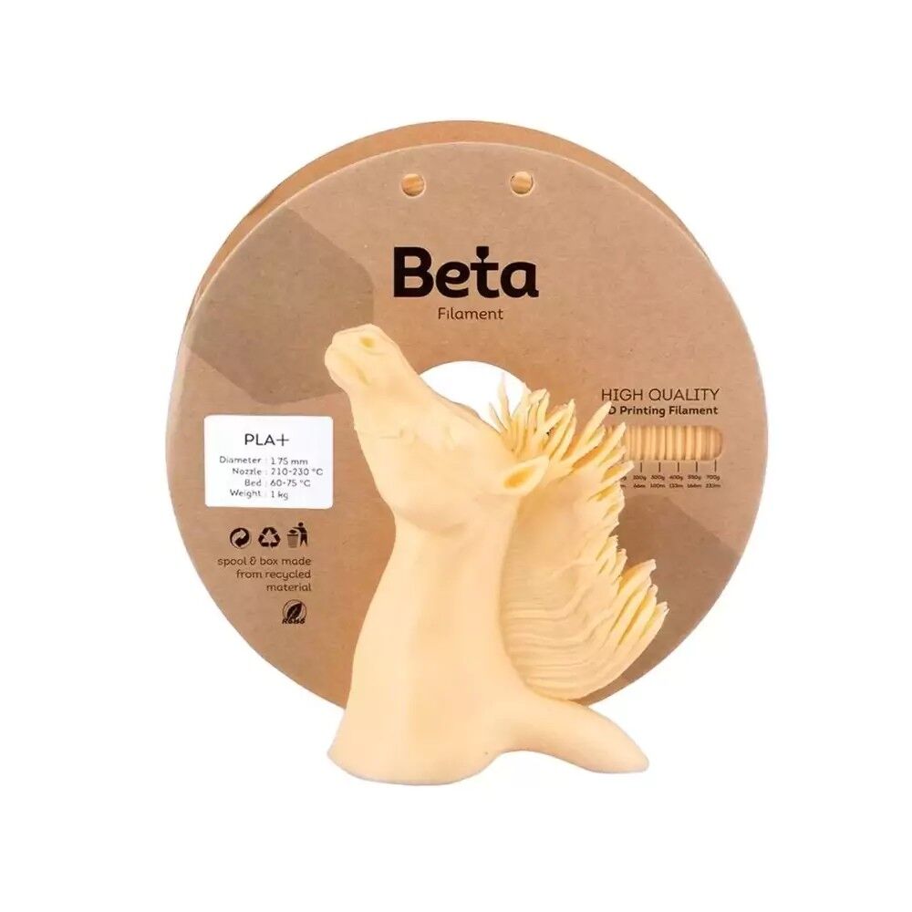Beta PLA Plus Filament Krem 1.75mm 1000gr